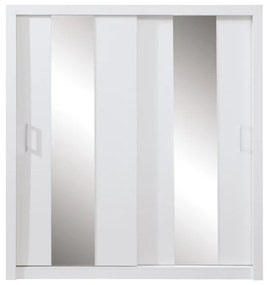 Šatní skříň Angelika se zrcadlem II - bílá