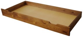 Via-nábytek Úložný šuplík pod postel z borovice S516 Rozměry cm (šířka, výška, hloubka): 160 x 17 x 72, Povrchová úprava: Moření odstín dub