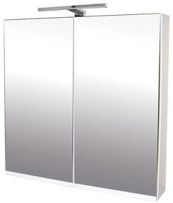 BPS-koupelny Zrcadlová skříňka závěsná Atica 80 ZS LED-CR s osvětlením Any LED 30 CR, chrom