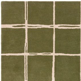 Tribeca Design Kusový koberec Swans Grid Olive Rozměry: 80x150 cm