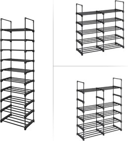 Vasagle Velký železný stojan na boty