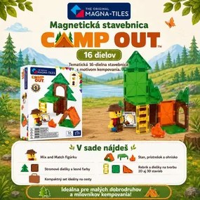 MAGNA-TILES Magnetická stavebnice Camp Out / 16 dílků / od 3 let