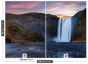 Fototapeta Vodopád Skogafoss 104x70