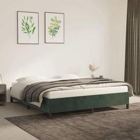 Rám postele tmavě zelený 180 x 200 cm samet,  347339 HangarStore.cz