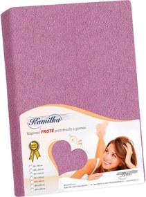 Bellatex Prostěradlo froté Fialová 200x220 cm