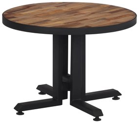 Konferenční stolek kulatý Ø 55 x 40 cm masivní recyklovaný teak - Default Title