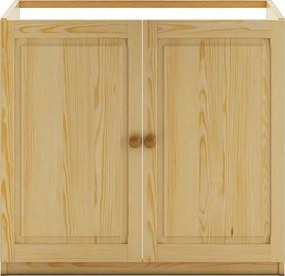 Casarredo - Komfort nábytek Spodní kuchyňská skříňka WK-112, dřezová, masiv | barva: bez moření borovice
