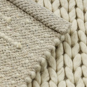 Dywany Łuszczów, Kusový koberec Tahar 99004B cream, 90x150, bílá, ložnice