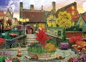 EUROGRAPHICS Puzzle Život na starém městě / 1000 dílků / 68 x 48 cm
