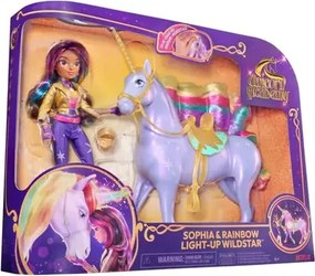 Spin Master Unicorn Academy Světelný jednorožec Wildstar s panenkou So