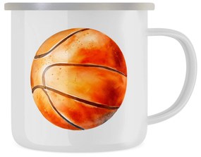 Mablo Plecháček "Basketbalový míč" Lem: Černý 330 ml