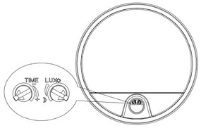 Top Light - LED Venkovní nástěnné svítidlo se senzorem BARI LED/15W/230V IP54