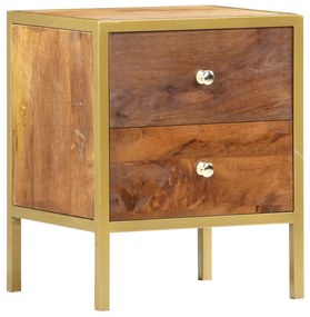 Noční stolek 40 x 35 x 50 cm masivní mangovníkové dřevo,  285856 HangarStore.cz