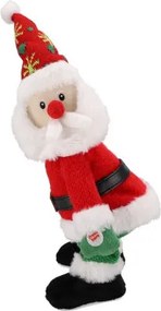 Vánoční dekorace Santa Claus zelená / červená 40 cm