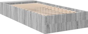 Rám postele šedý sonoma 100 x 200 cm kompozitní dřevo 3280606