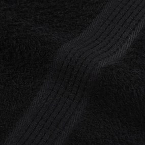 Ručníky FROGN 10 ks černé 50x100 cm 360 g/m² 136952