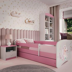 XXXLutz POSTEL PRO DĚTI A MLÁDEŽ 80/160 cm, bílá, pink MID.YOU - Dětské pokoje sestavy - 002142000221