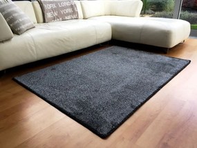 Kusový koberec Apollo Soft antraciet 1 m2 s obšitím
