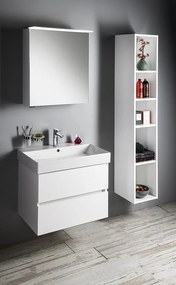 Sapho, LINEX galerka s LED osvětlením, 60x70x15cm, levá/pravá. bílá, LX060-0030