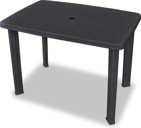 3dílný bistro set plastový antracitový 275083