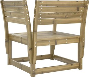 vidaXL Zahradní židle masivní borové dřevo [844678] Barva: Přírodní douglaska