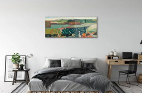akrylový obraz Art malované pohled venkova 120x60 cm