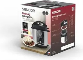 SENCOR SPR 6600SS-CZE2 / Elektrický tlakový hrnec / 1000W / 17 program
