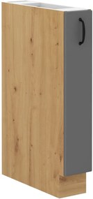 STL 15 cm výsuvná skřínka dolní s košíkem STILO Barevné provedení STILO: Dub Artisan / Bílý mat
