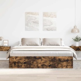 Rám postele kouřový dub 180 x 200 cm Super King Size 3203884
