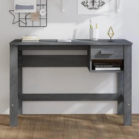 Psací stůl HAMAR tmavě šedý 110 x 40 x 75 cm masivní borovice 340458