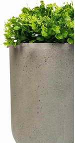 Kulatý květináč CHICO, sklolaminát, průměr 40 x výška 40 cm, šedý
