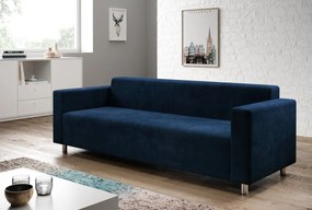 Casarredo - Komfort nábytek Trojmístná pohovka HALLE látka Kronos 09, modrá