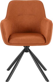 Židle Tipton manšestr – oranžová
