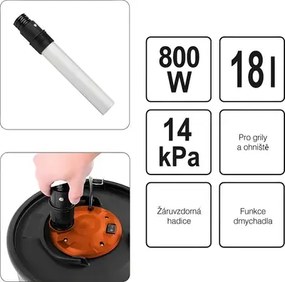 Vorel Vysavač popela / Vysavač na popel / 800 W / 18 l / HEPA