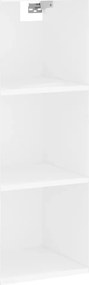 vidaXL Skříň highboard 34,5 x 34 x 180 cm kompozitní dřevo [3189709] Barva: Černá