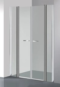 ARTTEC Dvoukřídlé sprchové dveře do niky COMFORT F 10 grape sklo 123 - 128 x 195 cm