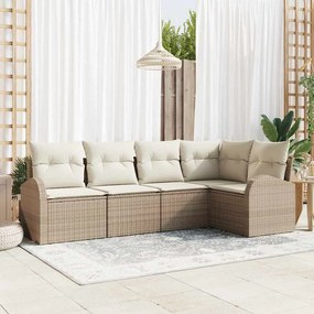 Set pohovek 5 ks Béžová Polyester 3346041