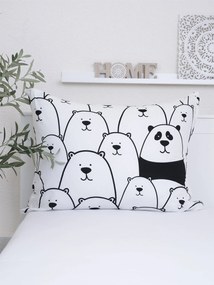 MK Lůžkoviny Povlak na polštář mikroplyš 70 × 90 cm – Rebel Panda