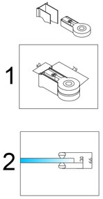 BPS-koupelny Čtvercový sprchový kout HYD-SK08A-M 80x80 černá/transparent - bez vaničky