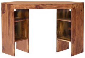 Indický nábytek - Psací stůl rohový Kali 120x76x40 z indického masivu palisandr Only stain