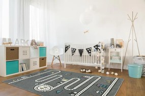 Dětský koberec Lima C263A světle šedý / krémový