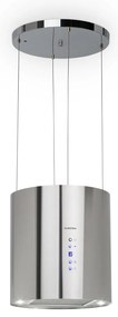 Klarstein Barett, digestoř, 35 cm, ostrůvková, 522 m³/h, LED, filtr s aktivním uhlím, nerezová ocel