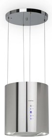 Klarstein Barett, digestoř, 35 cm, ostrůvková, 560 m³/h, LED, filtr s aktivním uhlím, nerezová ocel