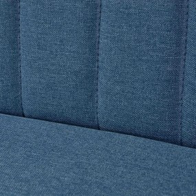Pohovka textil 117 x 55,5 x 77 cm modrá 244072