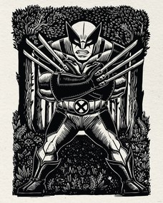 Komar Plakát Marvel Wolverine Lino-Cut 40 x 50 cm