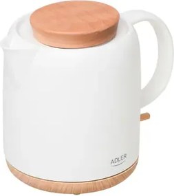 Adler AD 1304 bílá / Rychlovarná konvice / 1200W / 1L / keramická