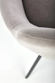 Designová židle Leny světle šedá