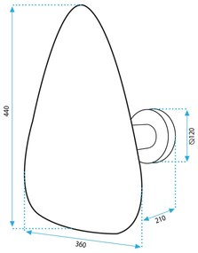 Toolight Nástěnné svítidlo APP1423-1W