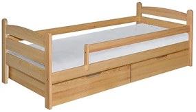 Jednolůžková postel Danita - masiv Zvolte možnost matrace: Bez matrace, Barevné provedení: Olše