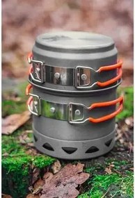 NEO TOOLS 63-144 šedá / Sada hrnců 2v1 / hliník / hrnec / pánev